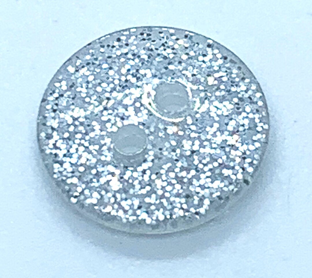 Glitter Button, Resin Buttons. 2 Hole Sewing Buttons, Garment Buttons ...