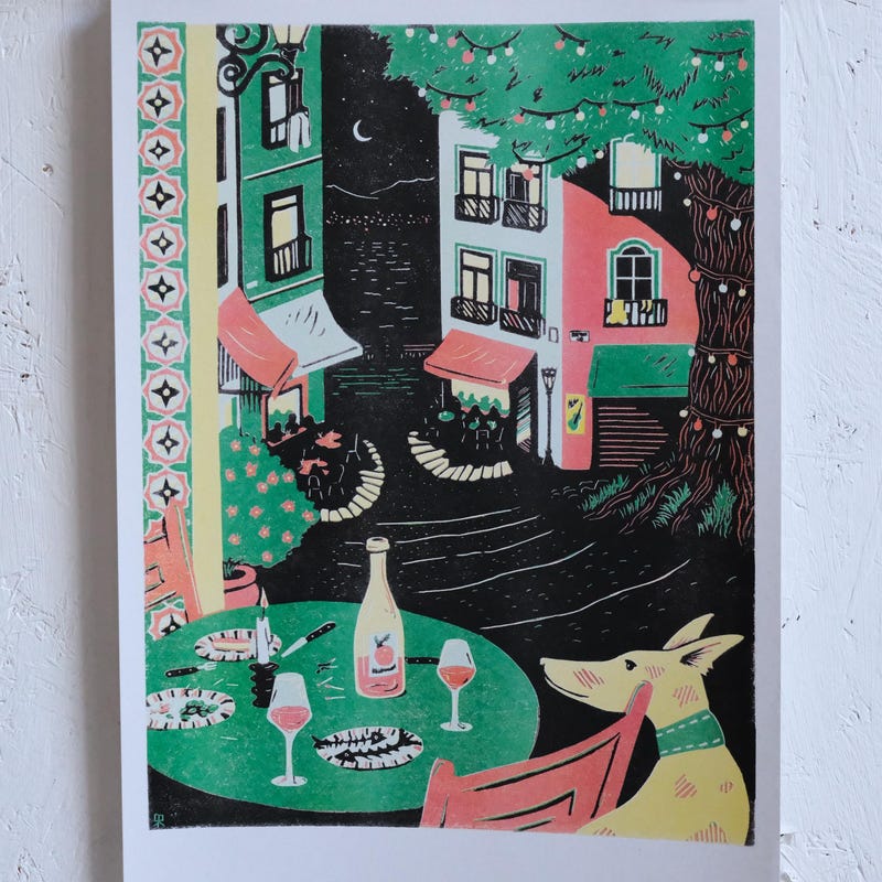 Wine A3 Print - Etsy UK