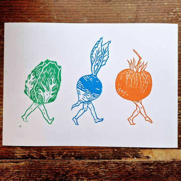 Vegetable Print - Etsy UK