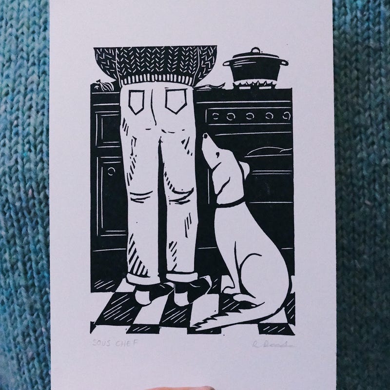 Linocut Prints on Paper - Etsy UK