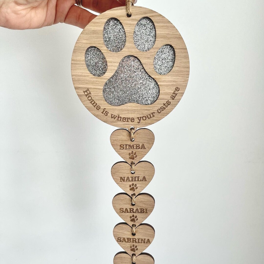 Home is Where the Cats Are, Cat Plaque, Kitten Wooden Sign, Pet Gift ...