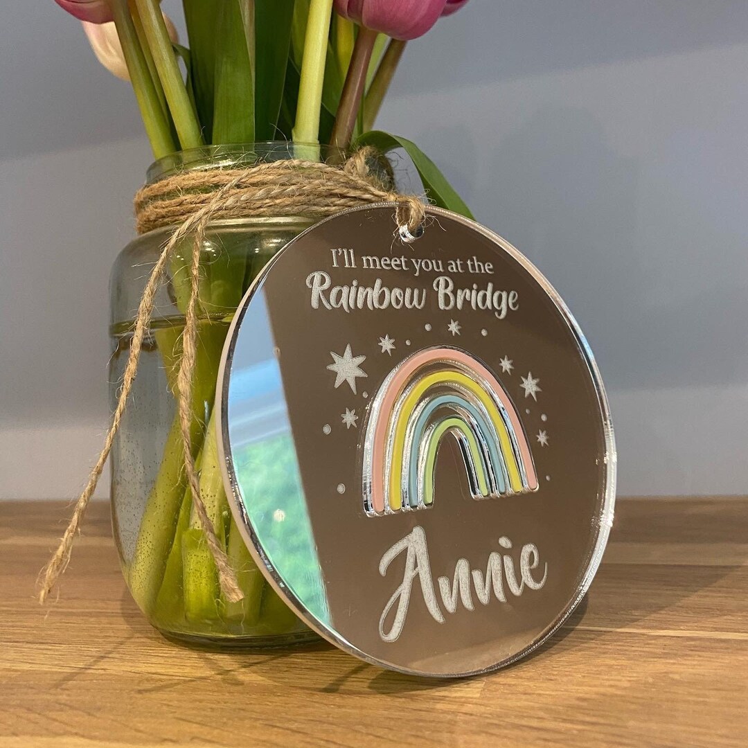 Rainbow Bridge Plaque Pet Loss Gift Cat Sign Pet Gift - Etsy