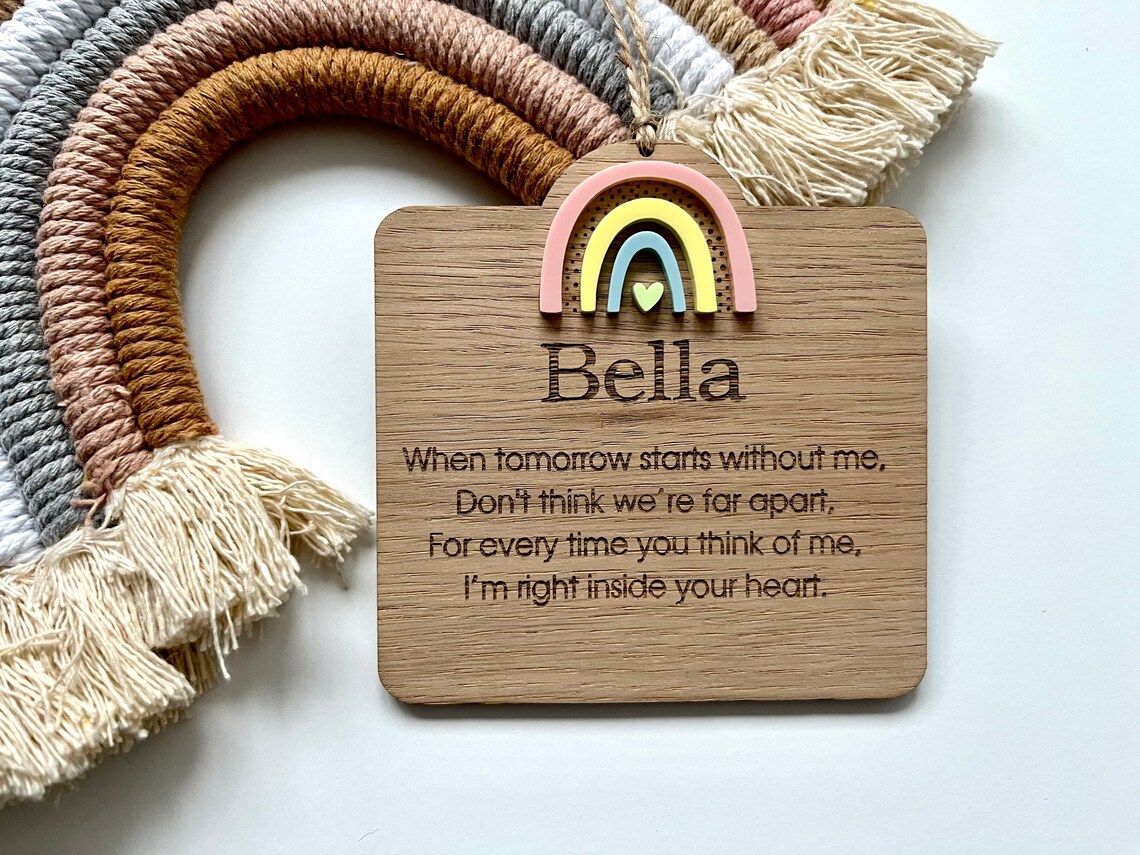 Rainbow Bridge Plaque Pet Memorial Keepsake Dog Keepsake | Etsy