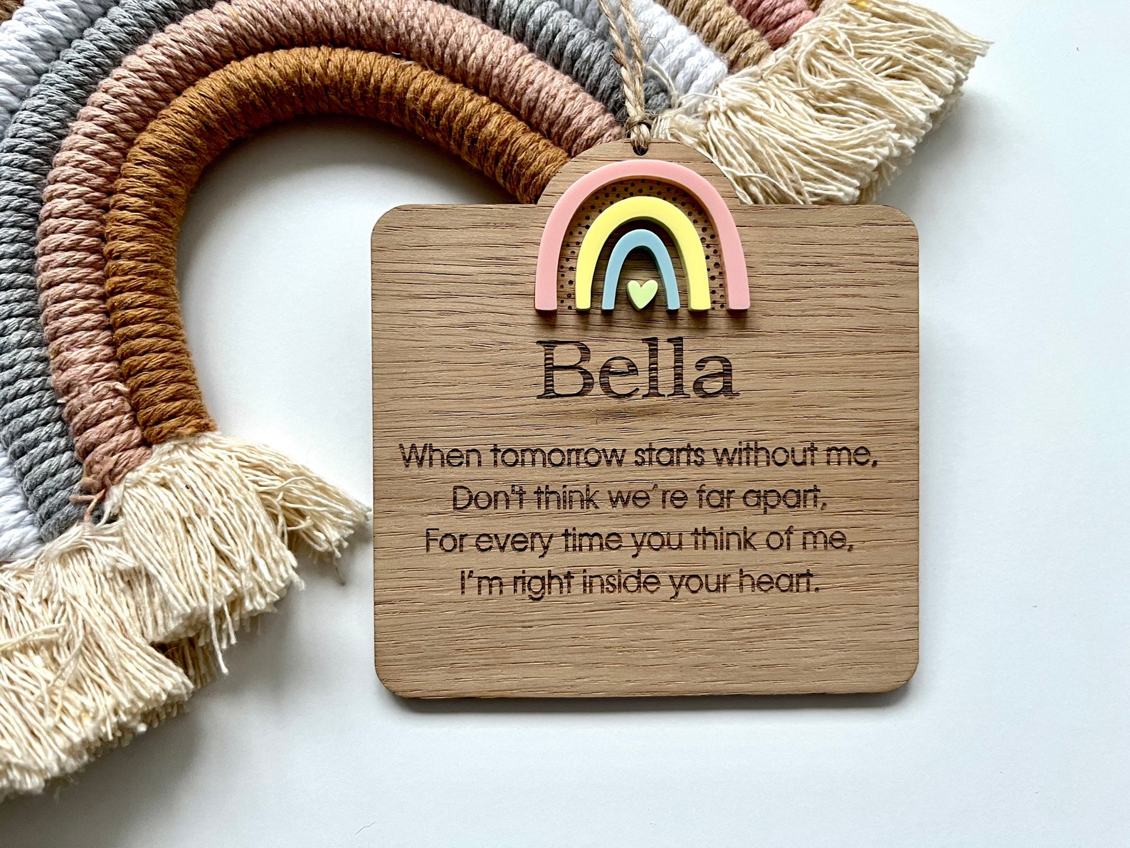 Rainbow Bridge Plaque Pet Memorial Keepsake Dog Keepsake | Etsy