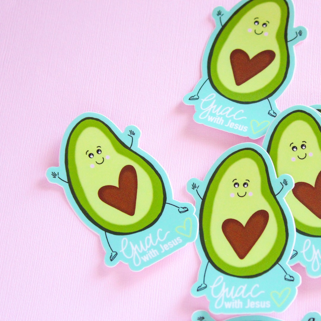 Guac With Jesus | Vinyl Sticker - Etsy