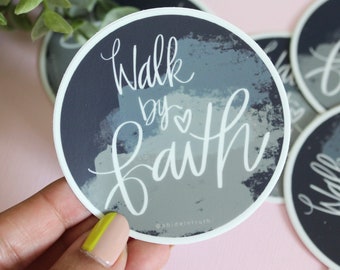 Walk by Faith Sticker - Etsy