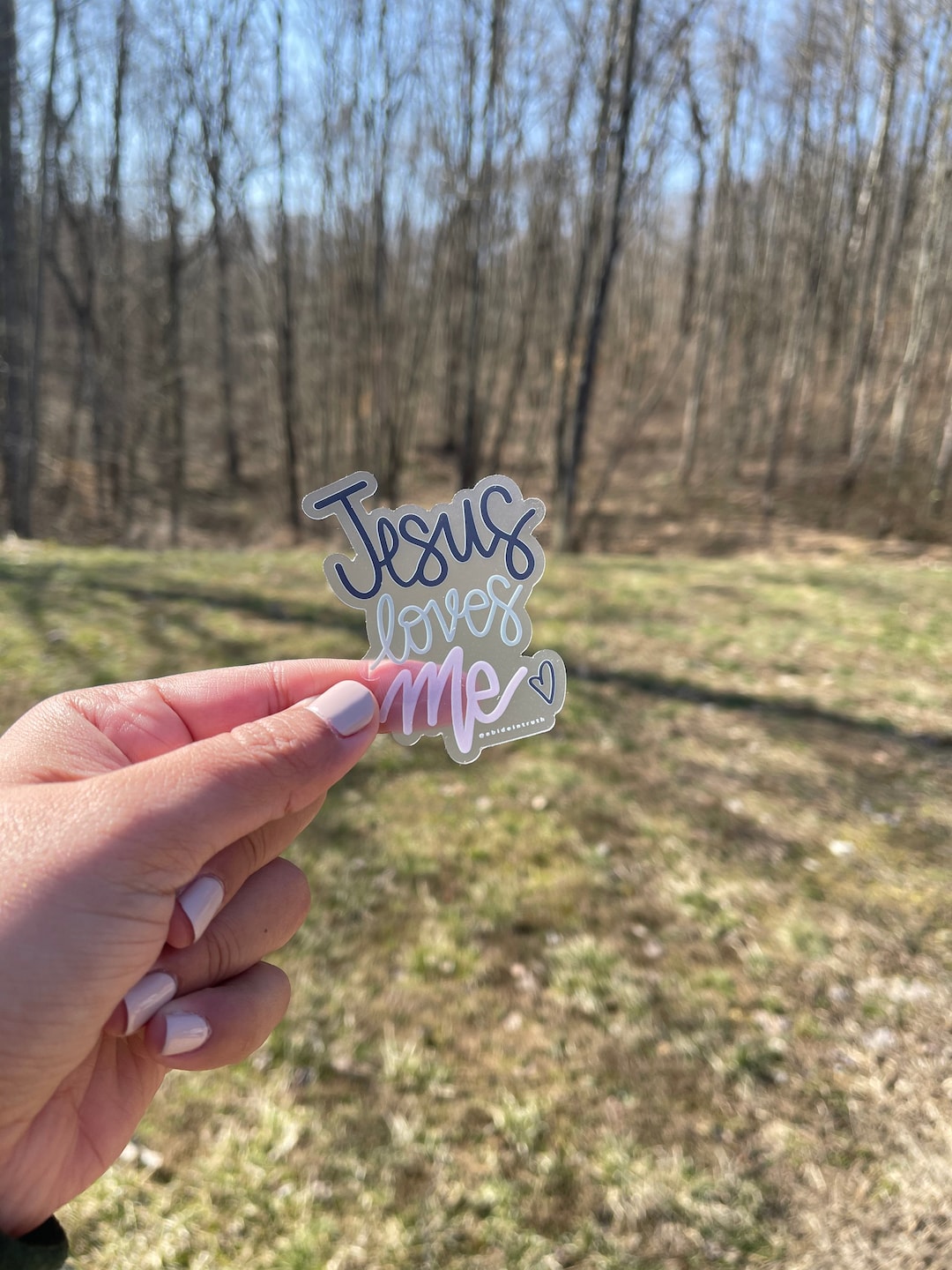 Jesus Loves Me Sticker | Faith Sticker - Etsy