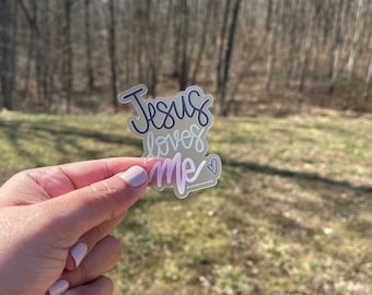 Jesus Loves Me Stickers - Etsy
