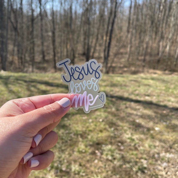 Jesus Loves Me Stickers - Etsy