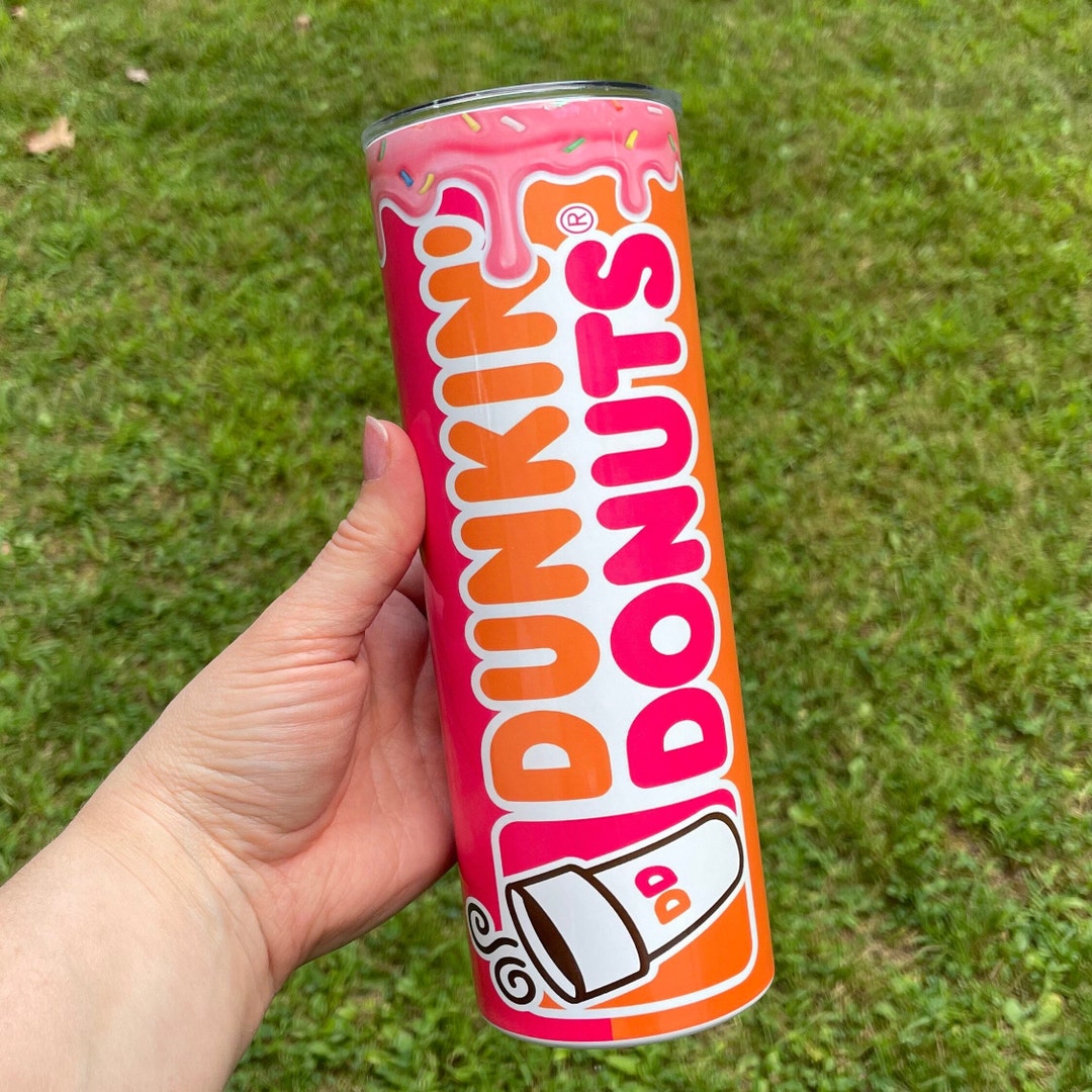 Dunkin' Donuts 20 Oz Tumbler Coffee Lover Funny Gifts America Runs on ...