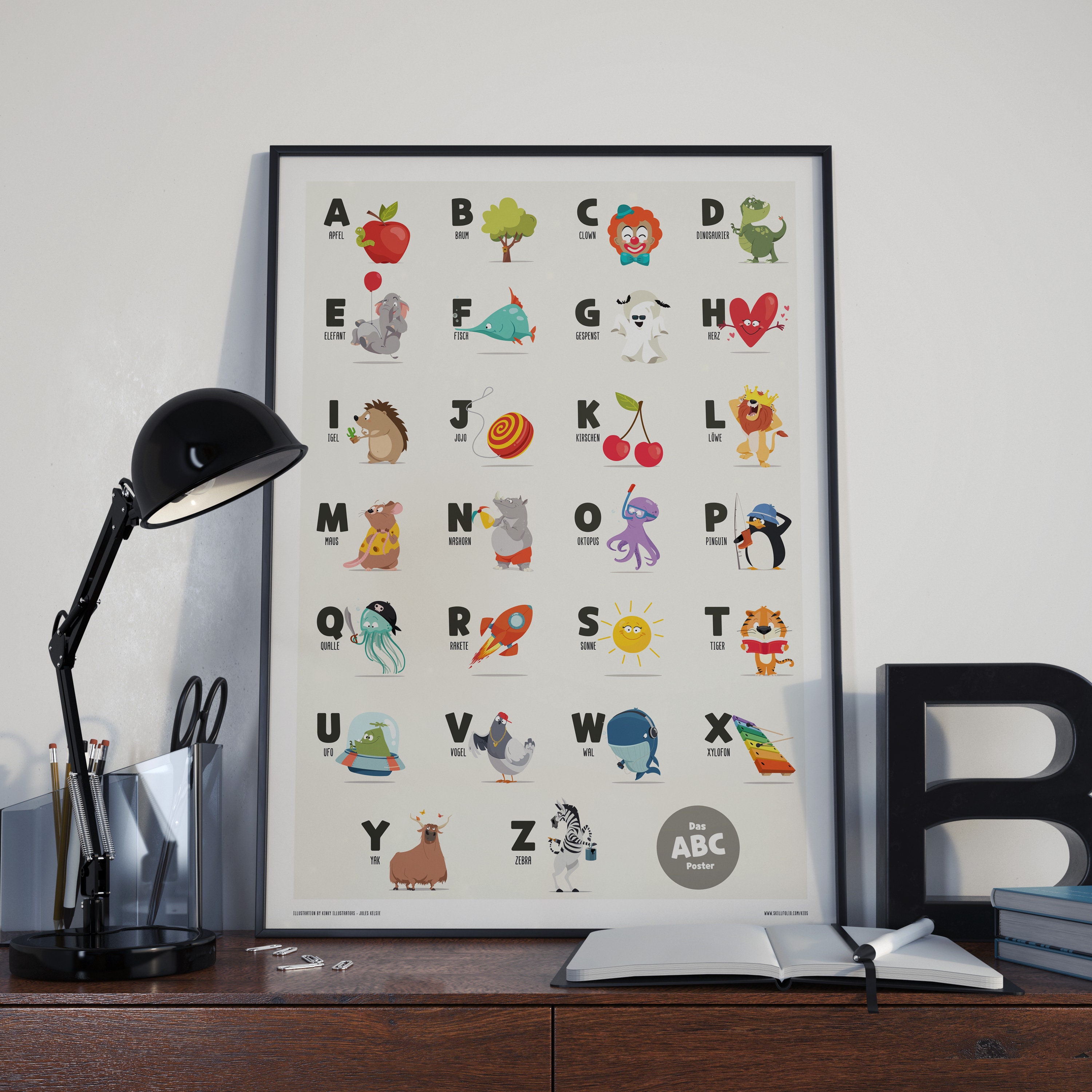 ABC Poster Alphabet Poster Poster Nursery Nursery Wall Design by ...