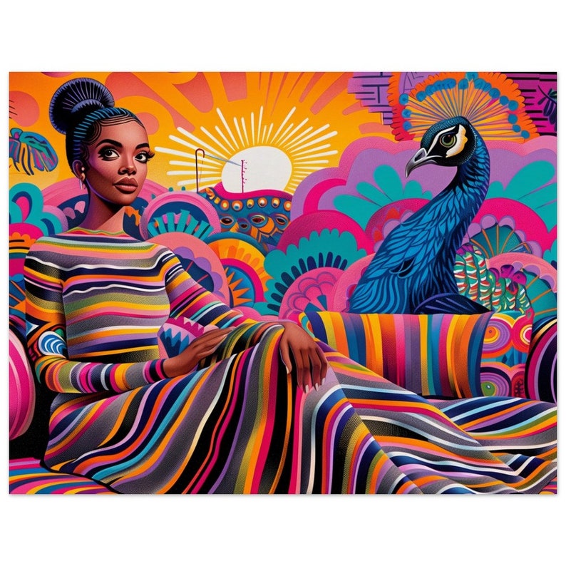 Harmonic Hues V2 Paper Poster Print, Framed Wall Decor, Home Decor ...