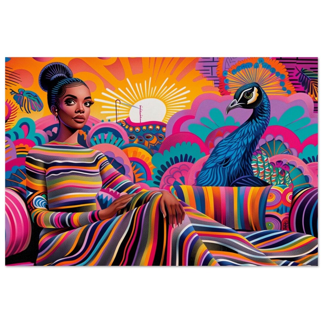 Harmonic Hues V2 Paper Poster Print, Framed Wall Decor, Home Decor ...