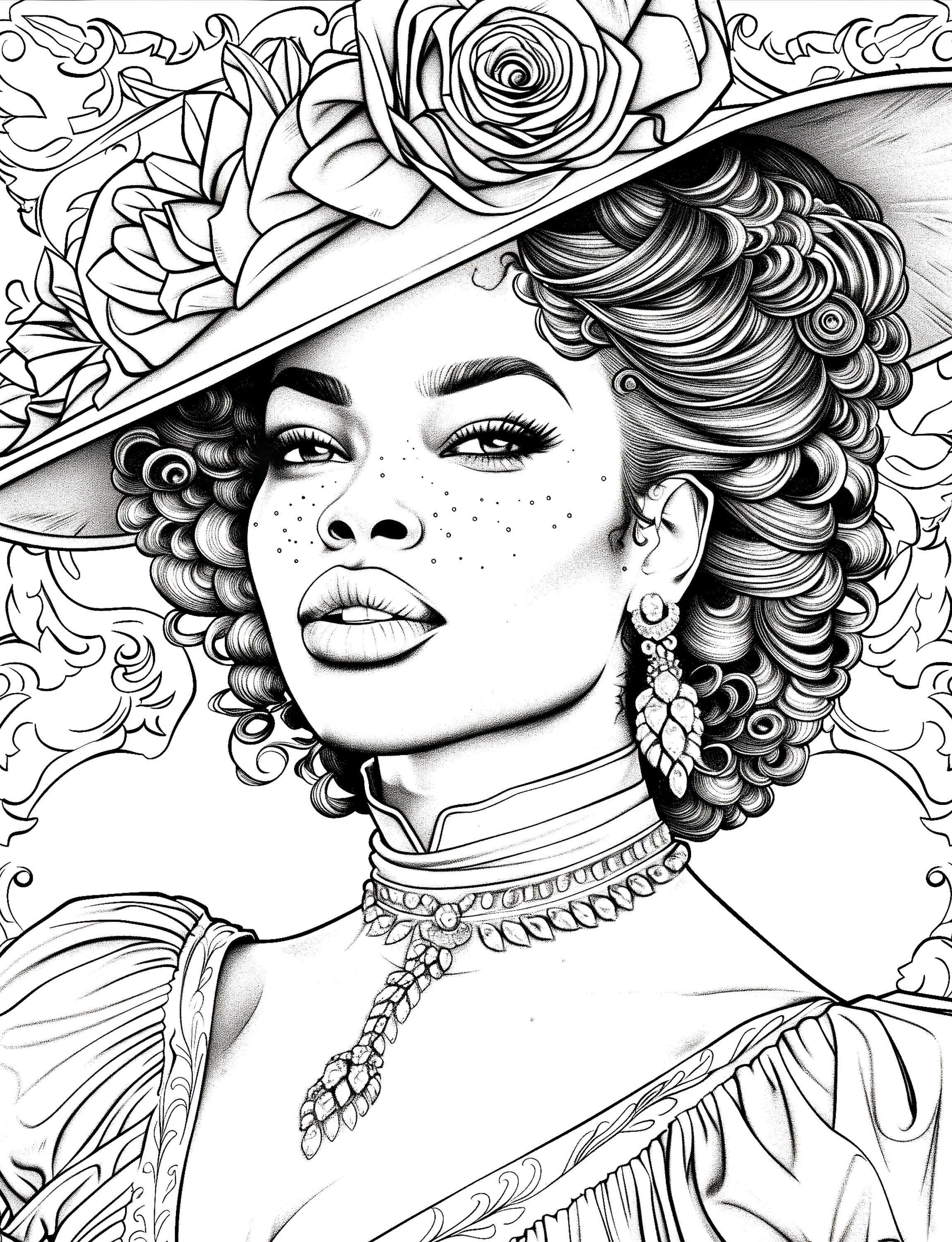 Victorian Elegance Fantasy Coloring Book Journal Adult Coloring Book ...