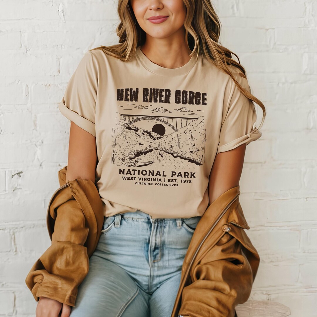 New River Gorge National Park T-shirt: Explore America Travel Tee - Etsy