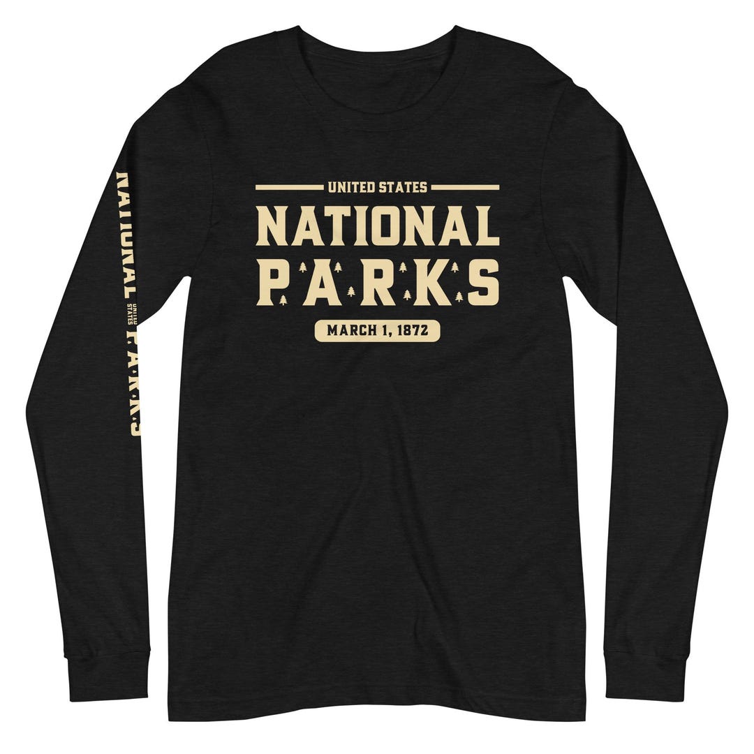 National Parks Long Sleeve Shirt: Hiking Camping Outdoor Tee - Etsy