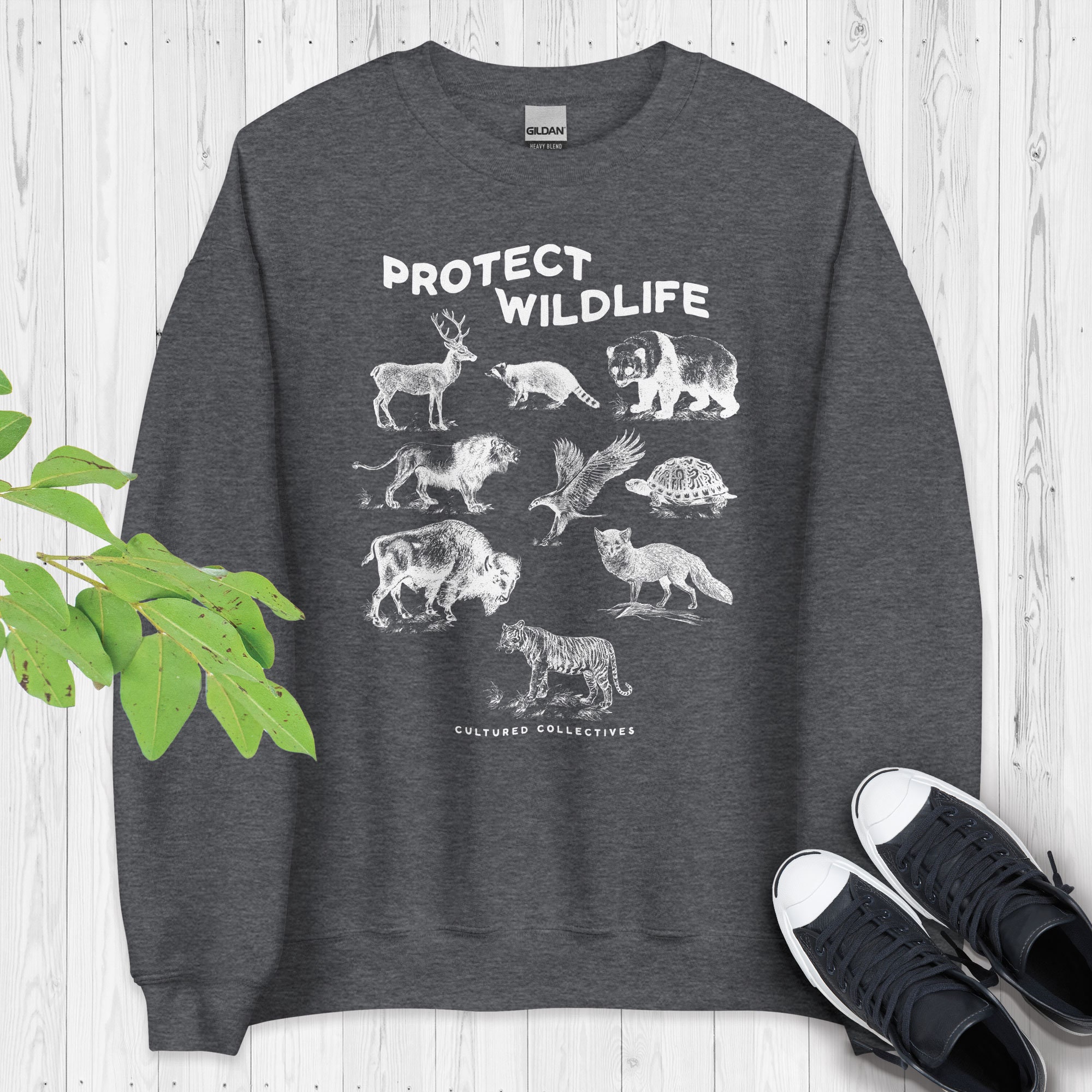 Wildlife Sweatshirt, Protect Wildlife Sweatshirt, Cool Animal Crewneck ...