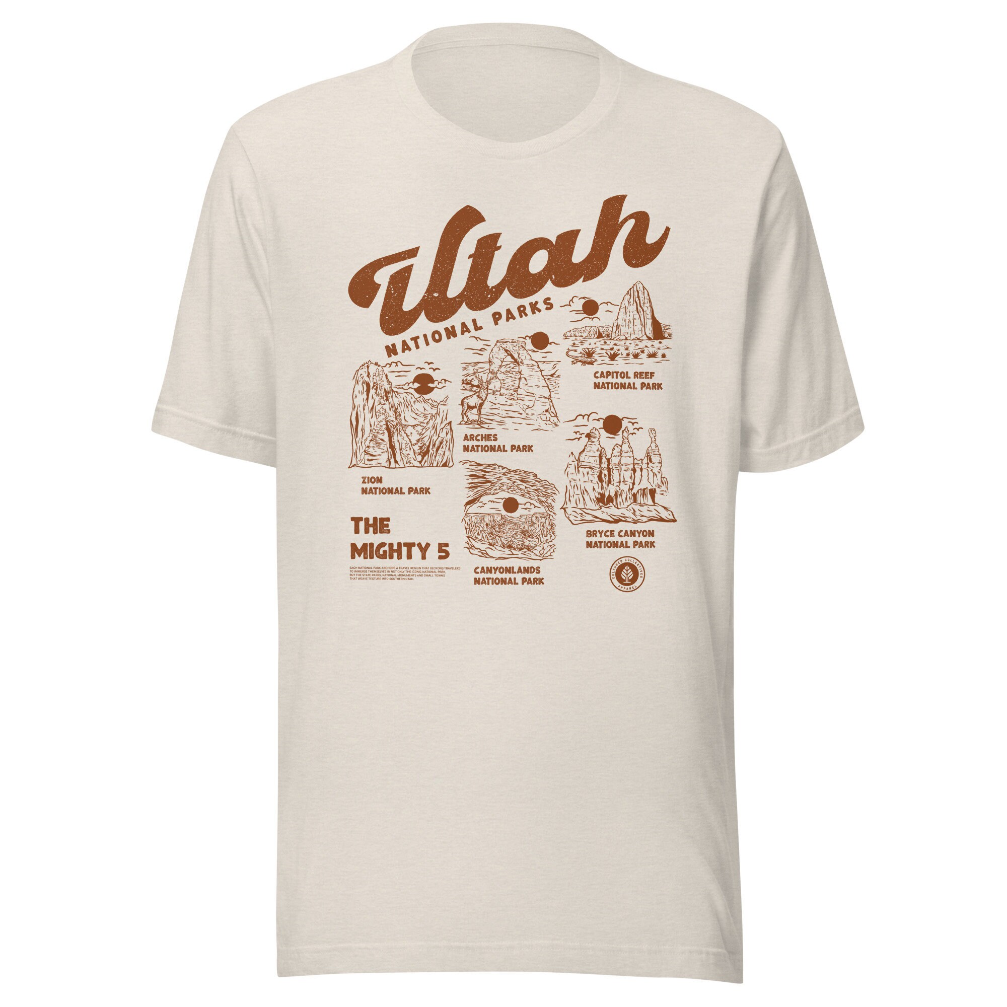 National Parks Shirt, Utah National Parks Shirt, the Mighty 5 T-shirt ...