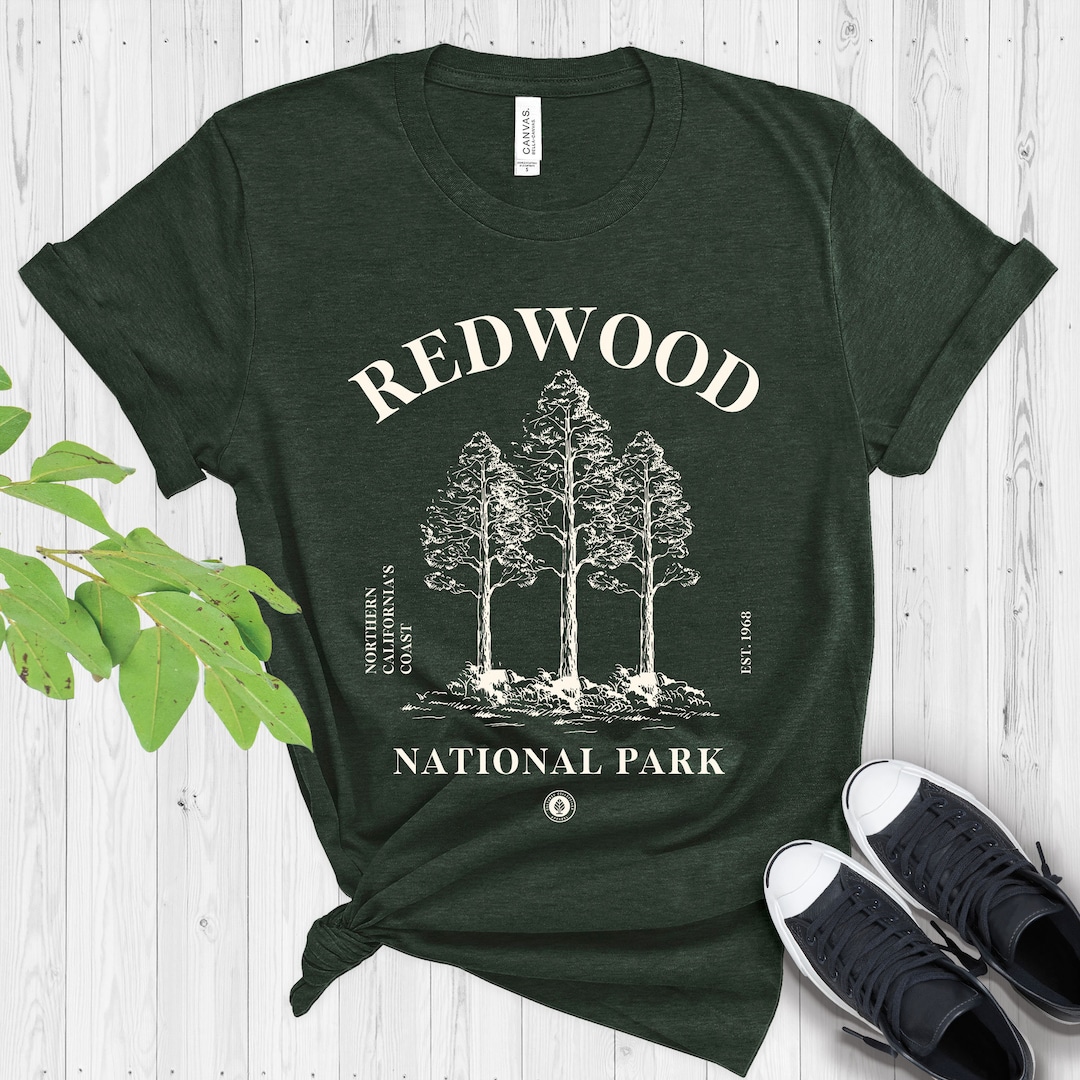 National Park Shirt, Redwood Shirt, California T-shirt, Camping Hiking ...