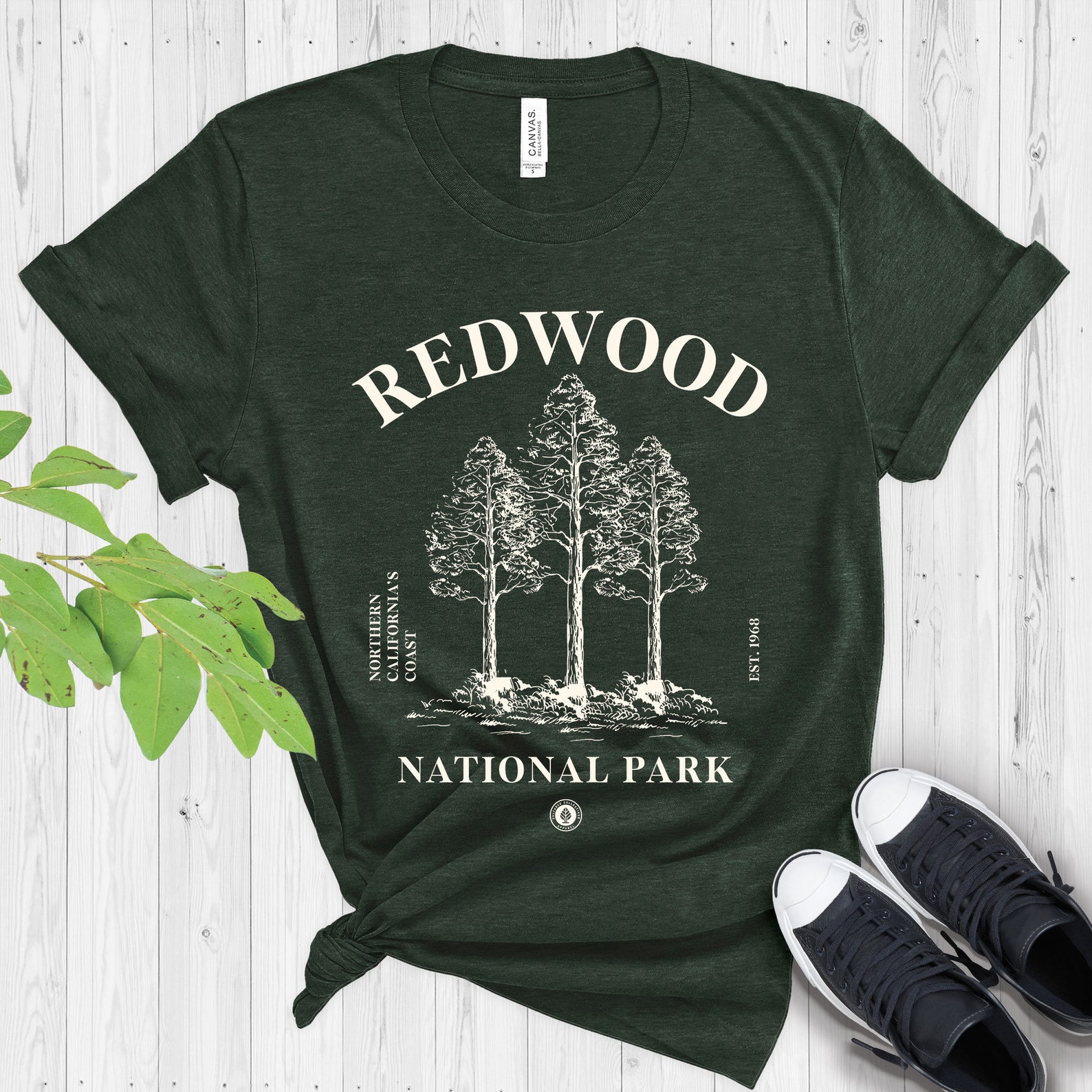 National Park Shirt, Redwood Shirt, California T-shirt, Camping Hiking ...