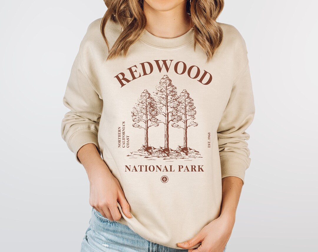 Redwood National Park Sweatshirt Redwood National Park Shirt, Hiking ...