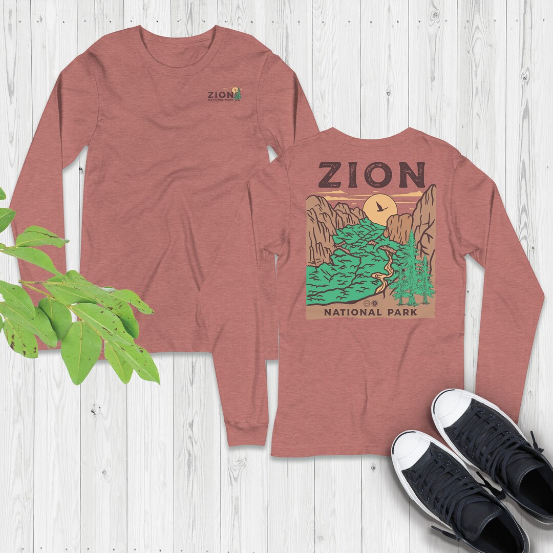 Zion National Park Long Sleeve Shirt: Utah Graphic Tee - Etsy