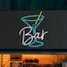 Bar Cocktails LED Neon Sign for Bartender in Restaurant or Home Bar. - Etsy