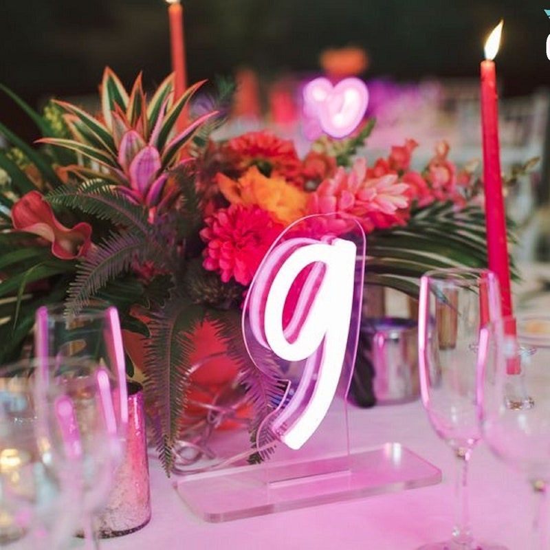 Bling Table Number - Etsy