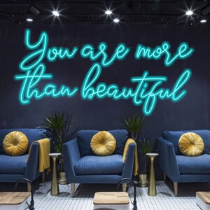 You Are Beautiful Neon Business Sign - Beauty Salon Logo, Hair Salon ...