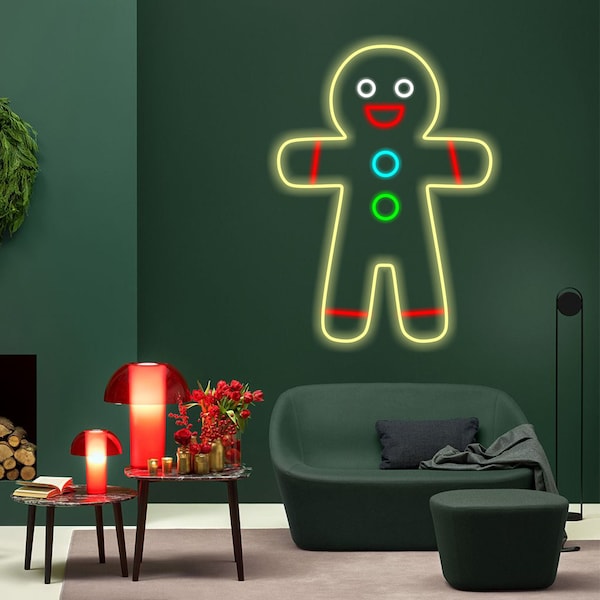 Gingerbread Man Lights - Etsy