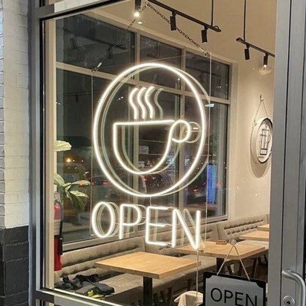 Light up Coffee Sign - Etsy