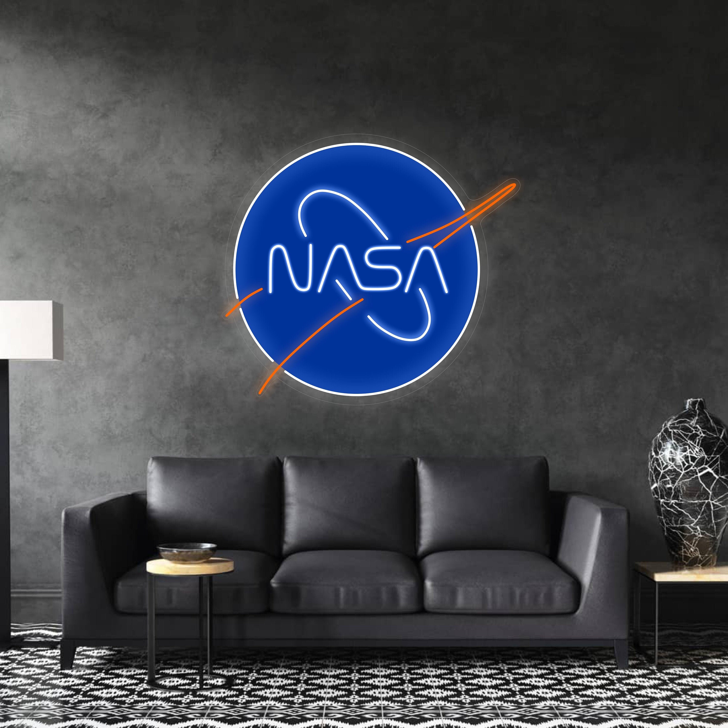 NASA Neon Sign Custom Neon Sign Nasa logo Nasa party Neon | Etsy