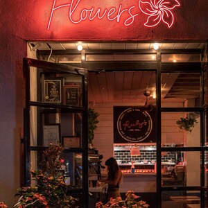 Flowers Neon Sign for Flower Shop. Sign for a Store - Etsy