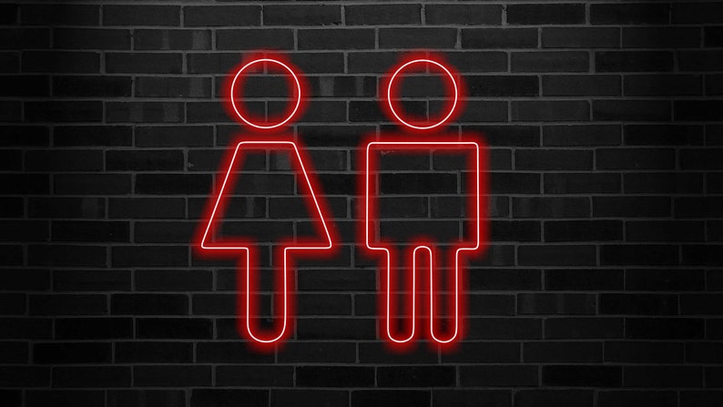Restroom Neon Sign Toilet Sign Business Sign Led Sign - Etsy