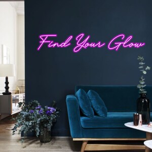 Neon Sign Find Your Glow for Beauty Salon. - Etsy