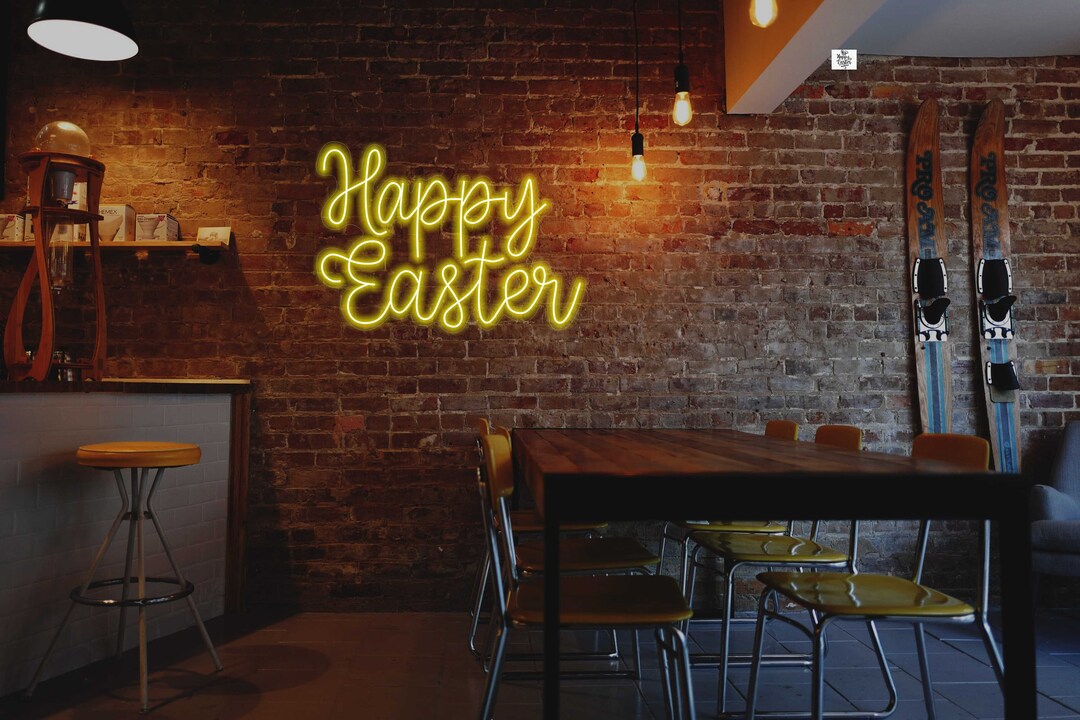 Happy Easter Neon Sign Easter Decor, Neon Sign Bedroom, Led Neon Sign ...