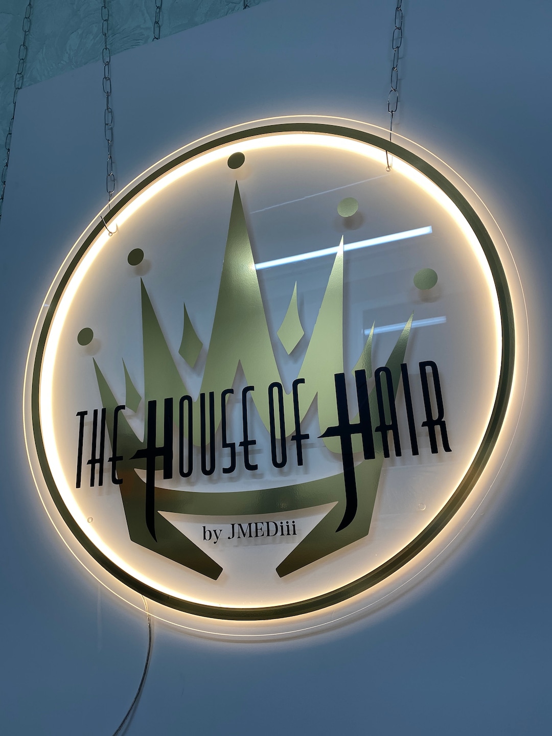 Acrylic Sign for Business Golden Mirrored Logo for - Etsy