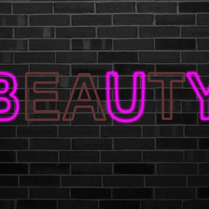 Buy Beauty Neon Sign Beauty Neon Sign, Beauty Salon, Beauty Salon Decor ...