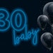 30th Birthday Neon Sign. Festive Decor for a Party. LED - Etsy