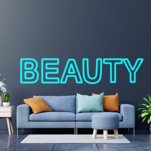 Buy Beauty Neon Sign Beauty Neon Sign, Beauty Salon, Beauty Salon Decor ...