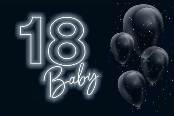 18th Birthday Neon Sign. Festive Decor for a Party. LED - Etsy