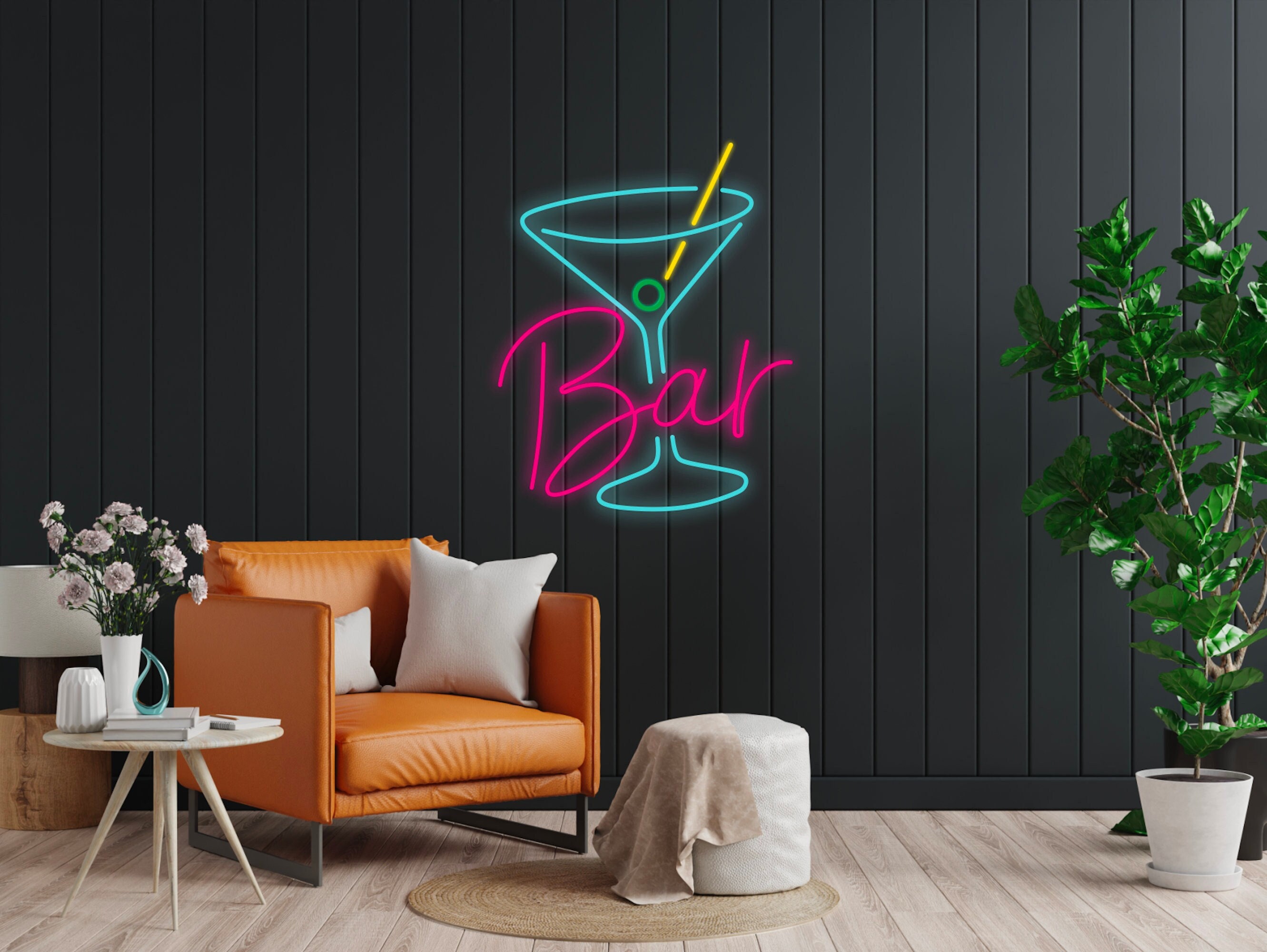 Bar Cocktails LED Neon Sign for Bartender in Restaurant or Home Bar. - Etsy