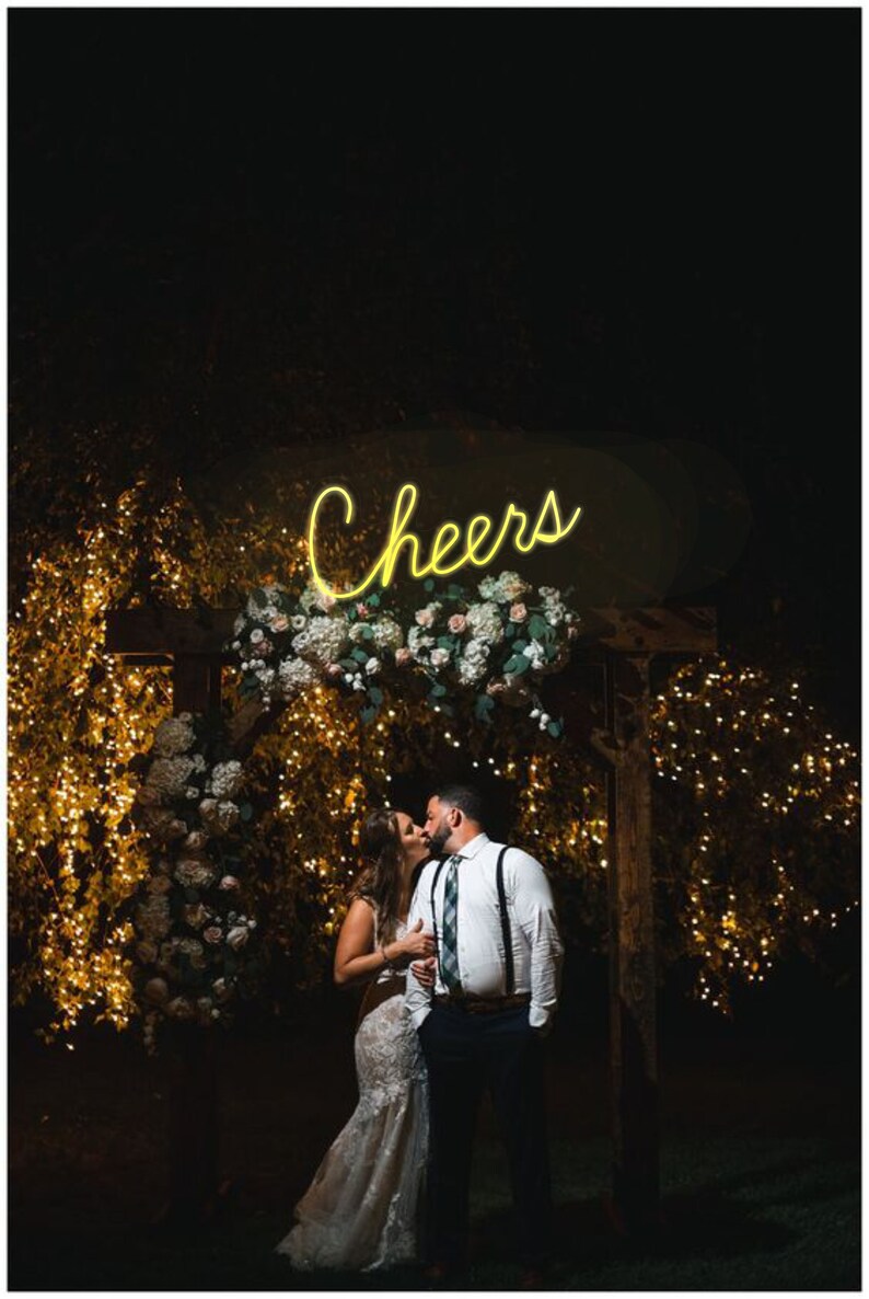 Cheers Sign Wedding Neon Sign Wedding Bar Sign Custom Neon - Etsy