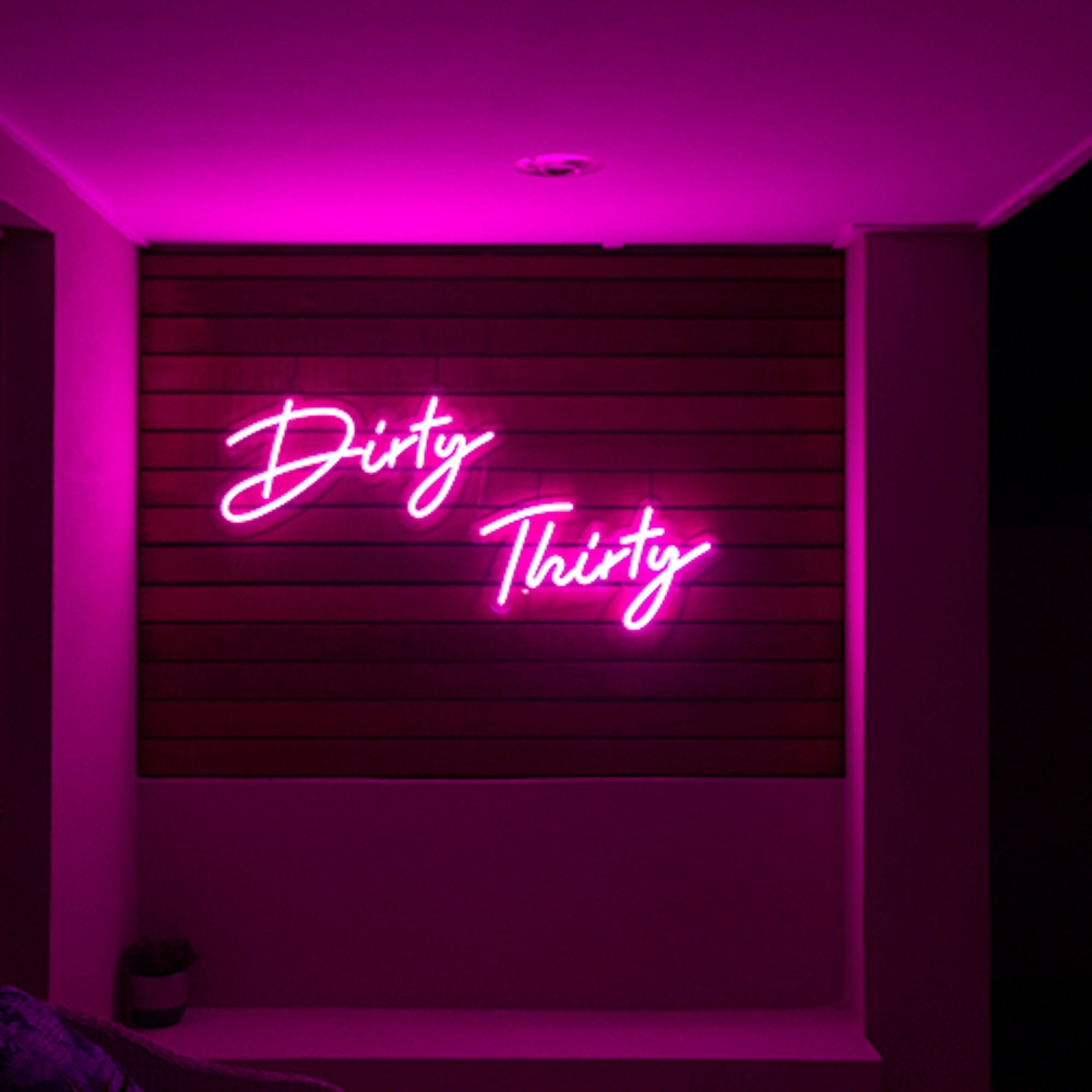 Dirty Thirty Neon Sign - Birthday Celebration Decor - Etsy