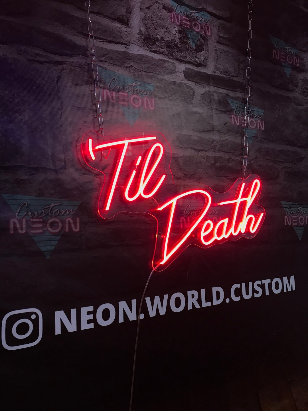 Till Death Neon Sign for Wedding, Love Gift, Custom Neon Sign, Lesbian ...