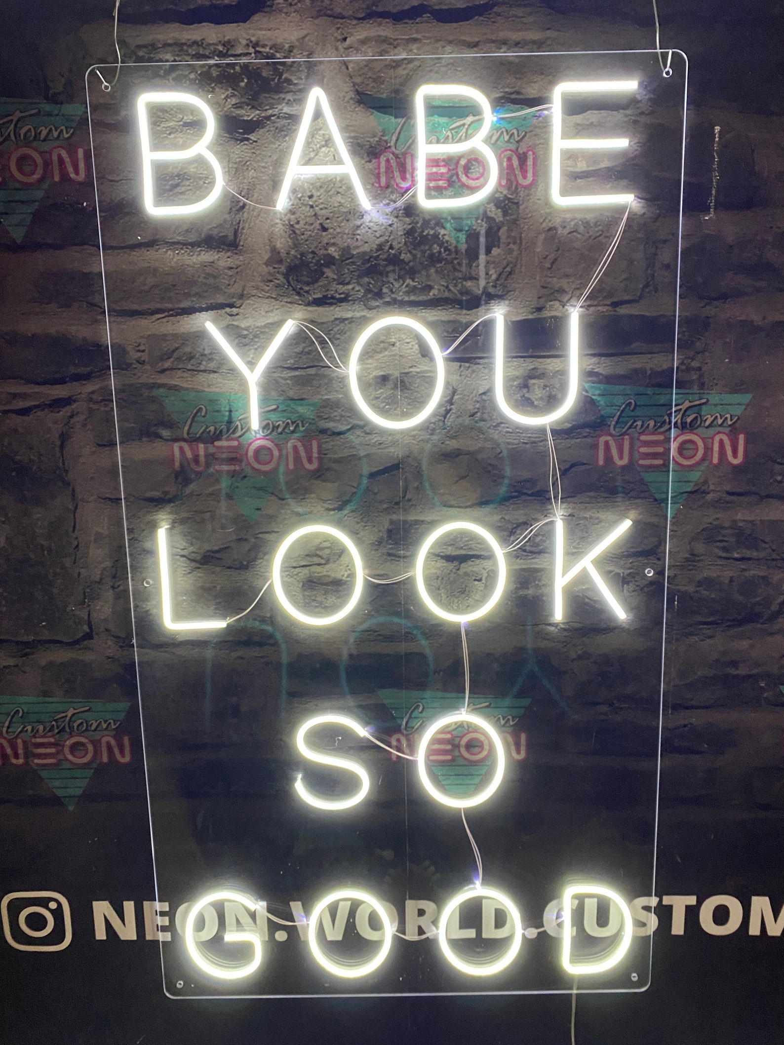 Babe You Look so Good Neon Sign Custom Sign Bedroom Neon - Etsy