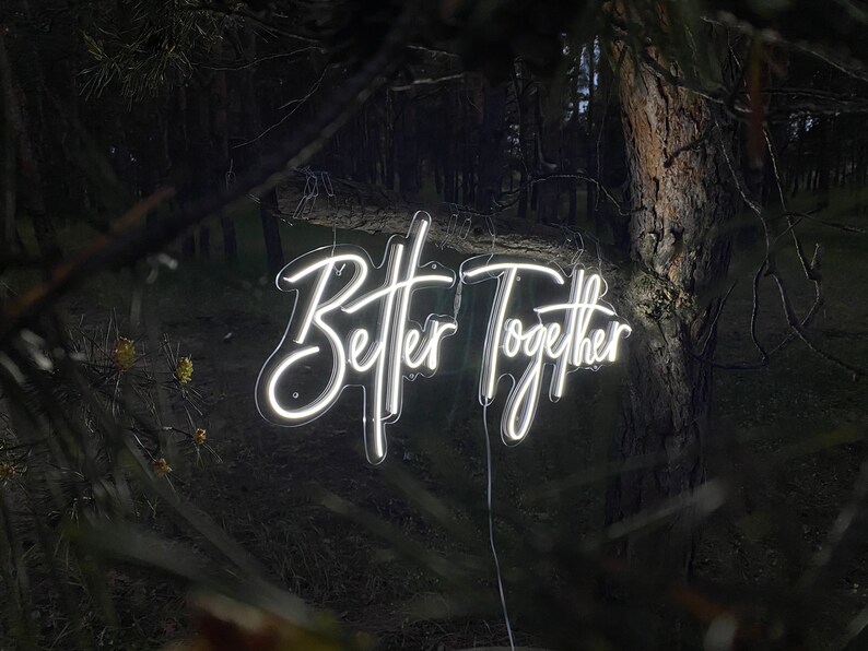 Better Together Wedding LED Neon Sign. This is a Stylish and - Etsy