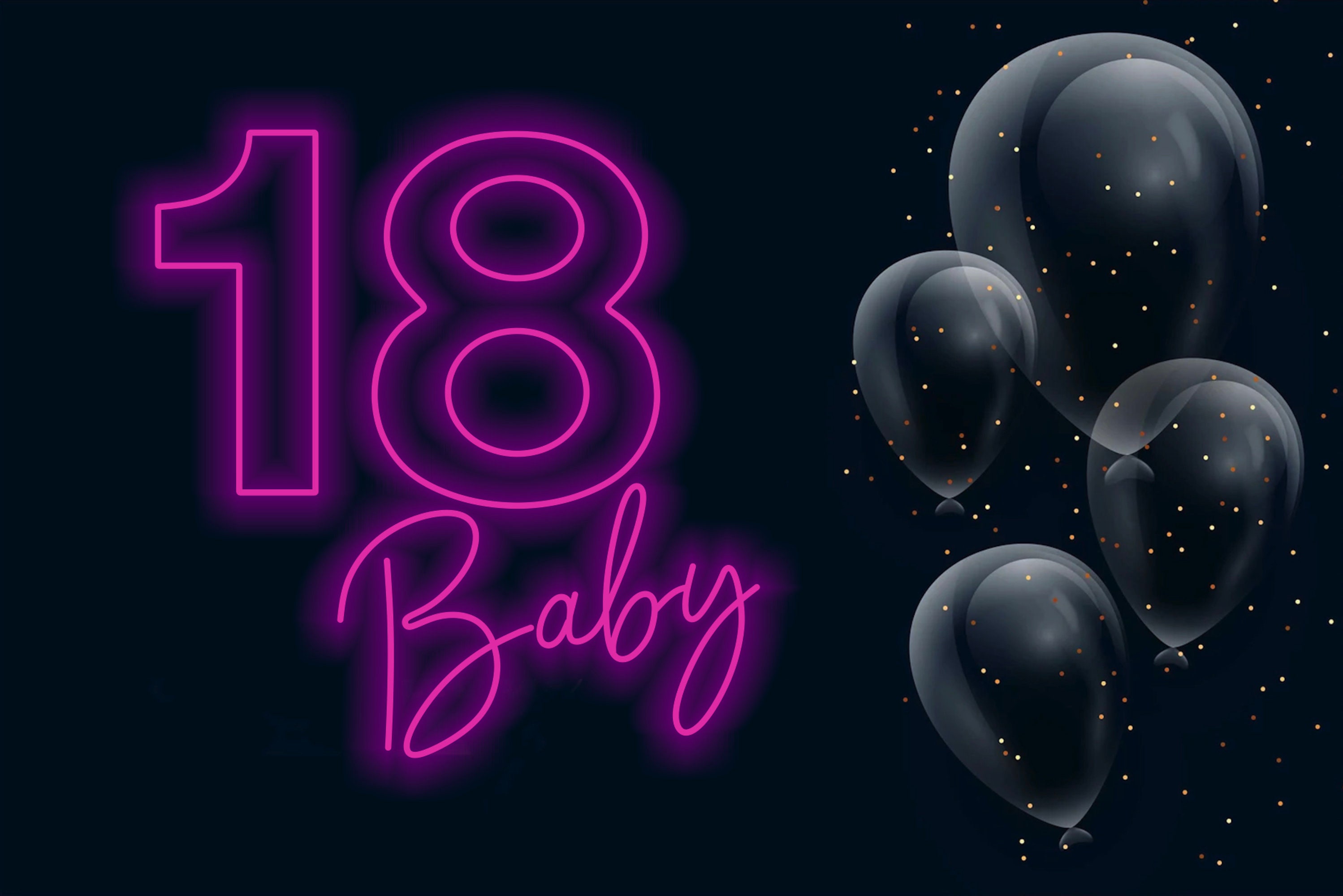 18th Birthday Background Designs