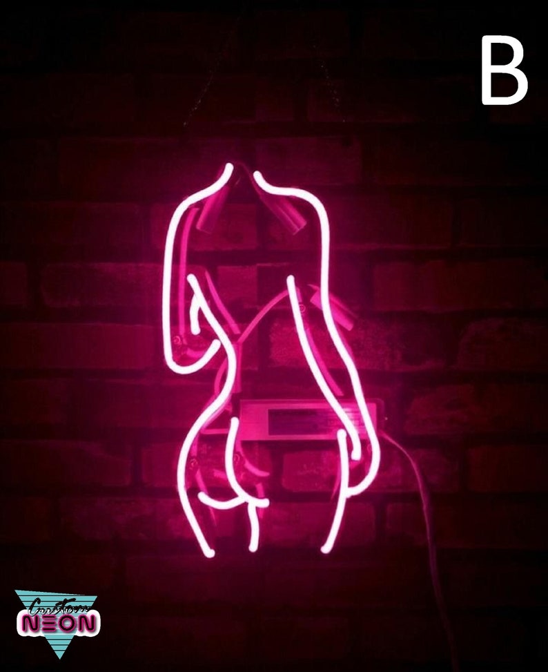 Sexy Girls Neon Sign Home Decor T Hanging Sign Neon Etsy