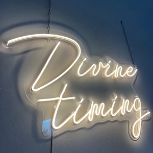 Divine Timing Neon Sign for Bedroom or Beauty Salon - Etsy